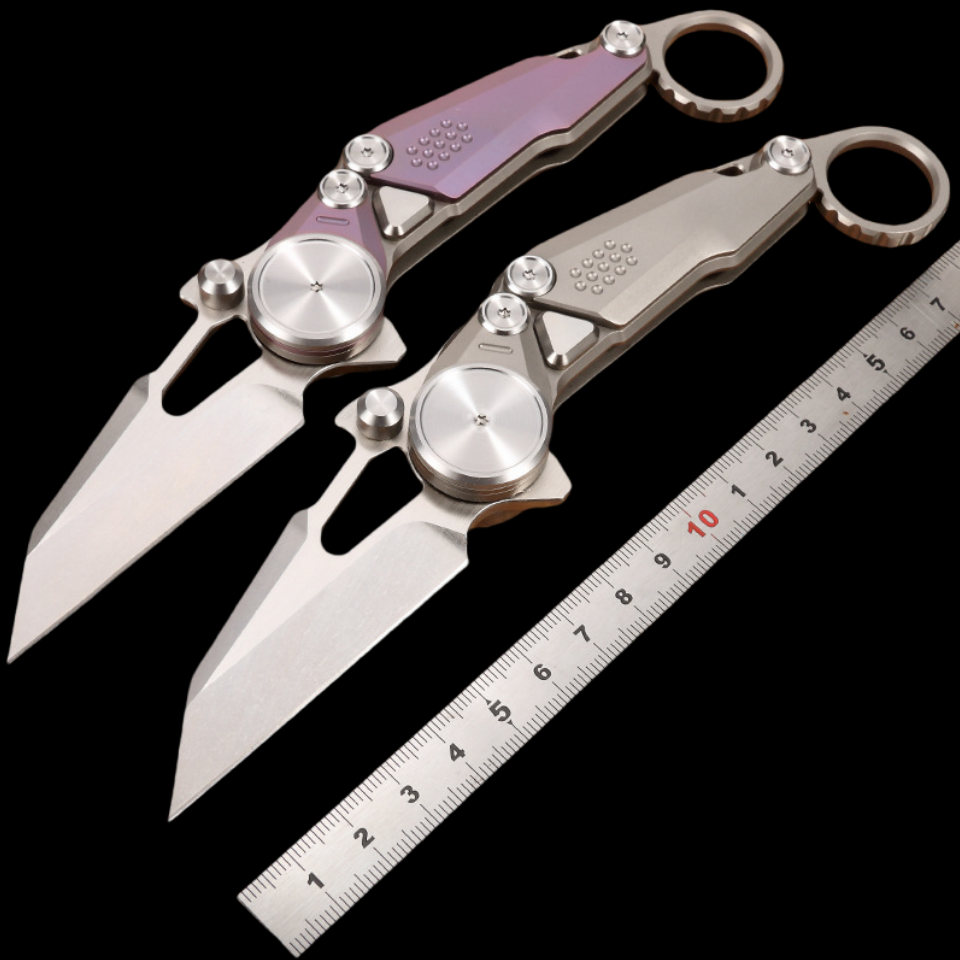 Chinchilla Titanium Alloy High Hardness M390 Steel Knife
