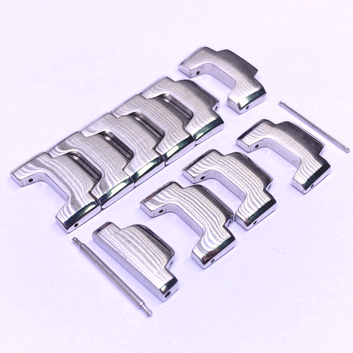 Original stainless steel solid strap section
