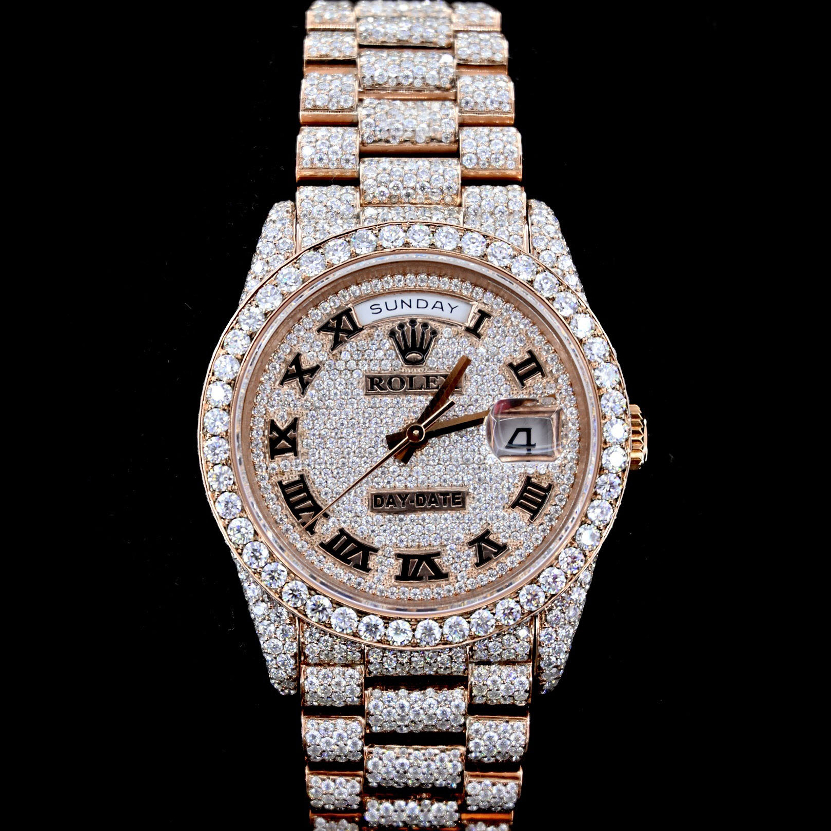 Rolex President Day Date Iced Out Watch