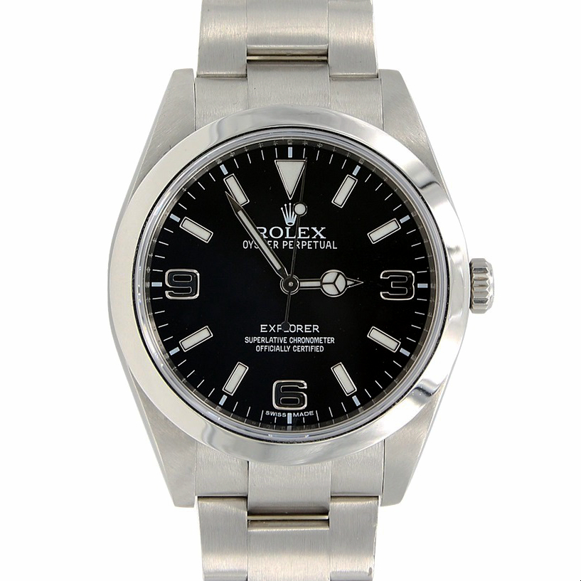 Rolex Explorer Black Luminous Dial Watch 224270