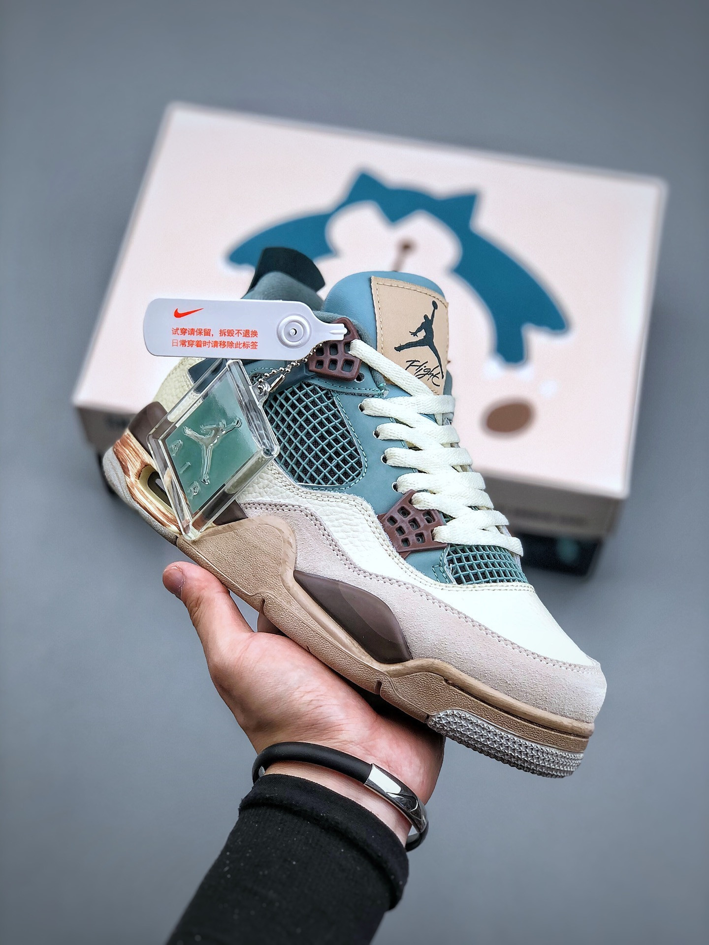 Customized Air Jordan 4 Snorlax