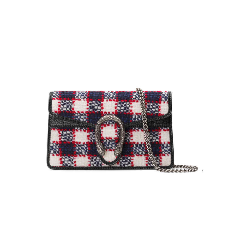 Gucci Dionysus Check Tweed Mini Bag 476432