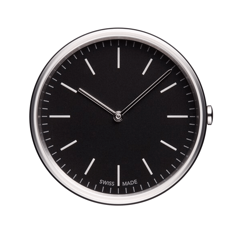 M35 two-hand watch in polished steel