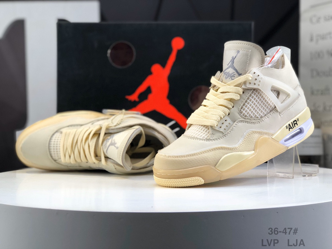 Off-White x Wmns Air Jordan 4 SP 'Sail' CV9388-100